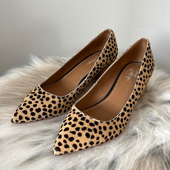 Crown Vintage | Shoes | Spotted Block Heels | Poshmark